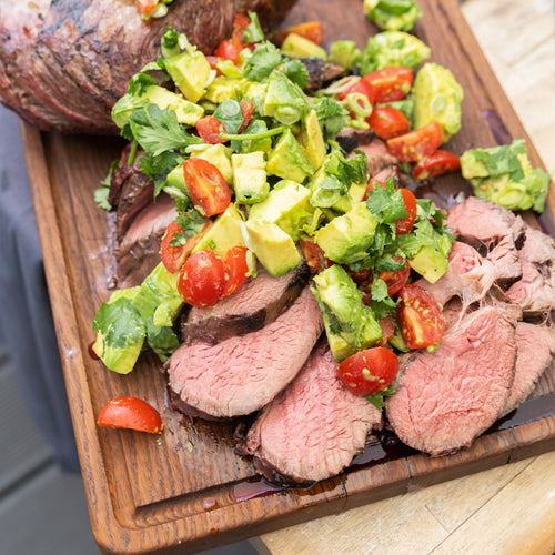 Southwest ribeye with avocado salsa